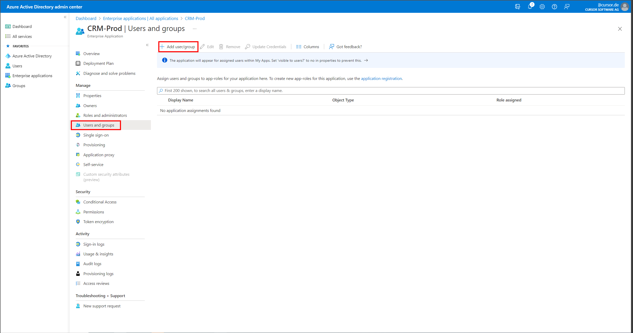 SAML 2.0 mit Microsoft Azure Active Directory