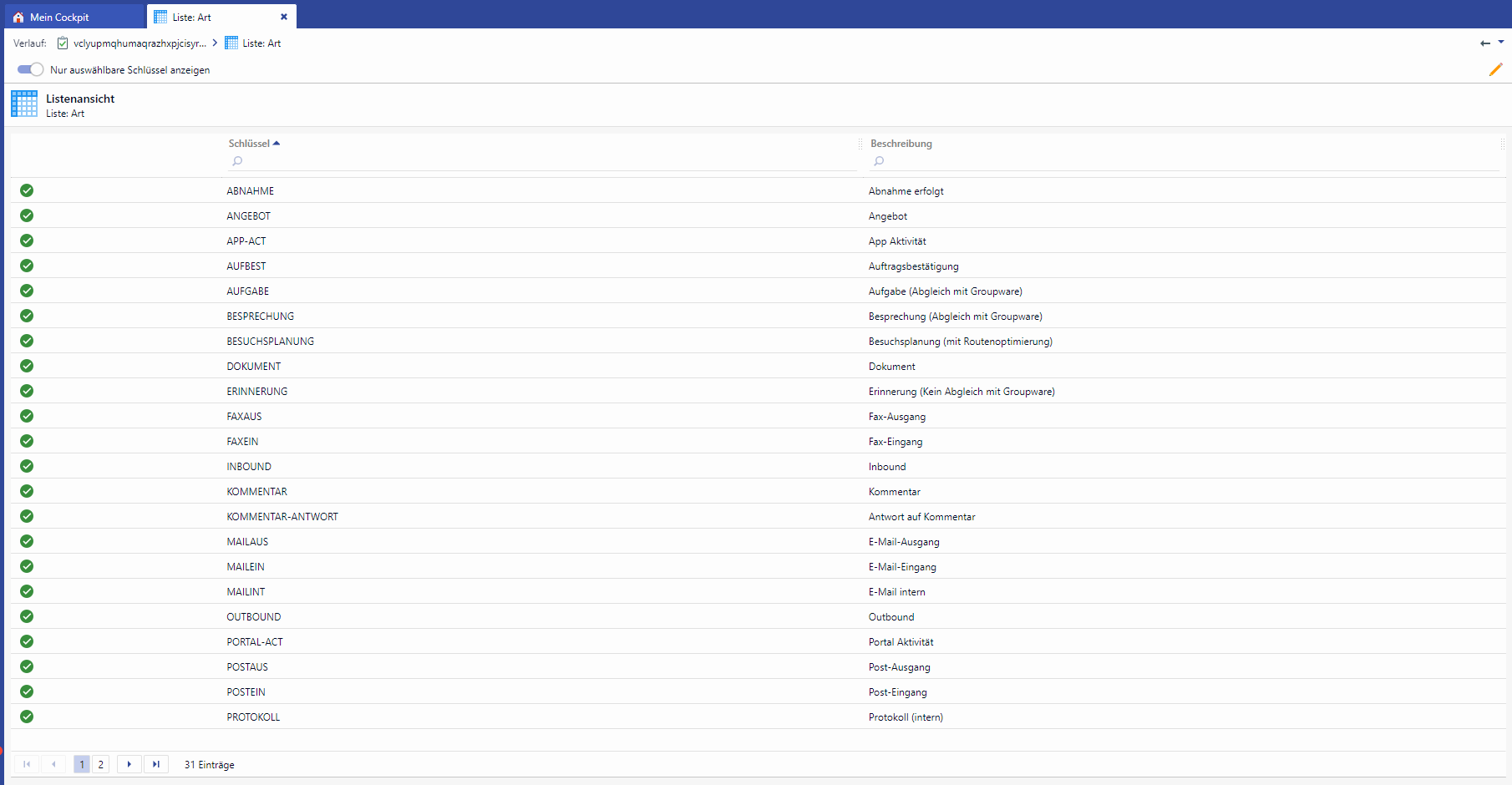 Lookup using a lookup browser