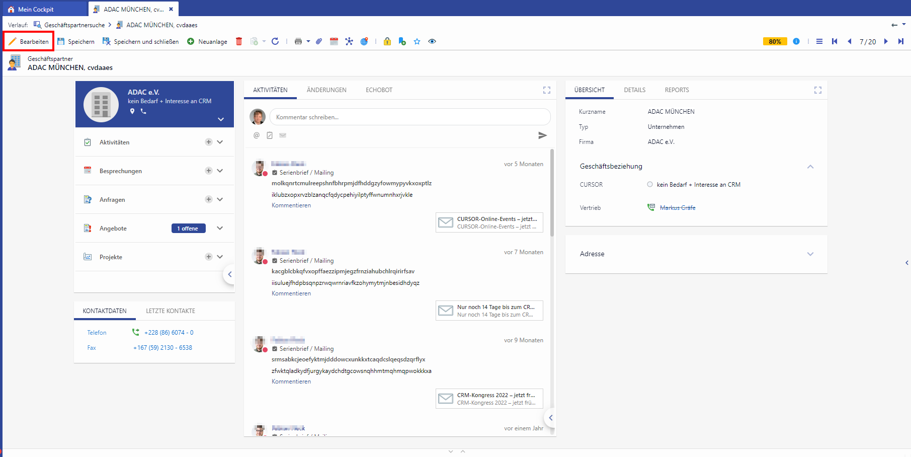 Reading and editing mode on the masks